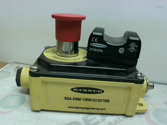 Banner SSA-EBM-12EB1Q120TBB Emergency Stop Button – Ideal Surplus