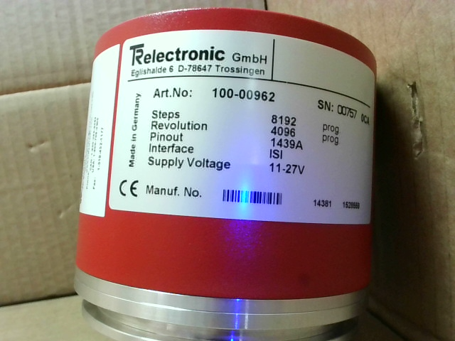 TR Electronic 100-00962 Encoder 8192 Steps 4096 Revolution – Ideal Surplus