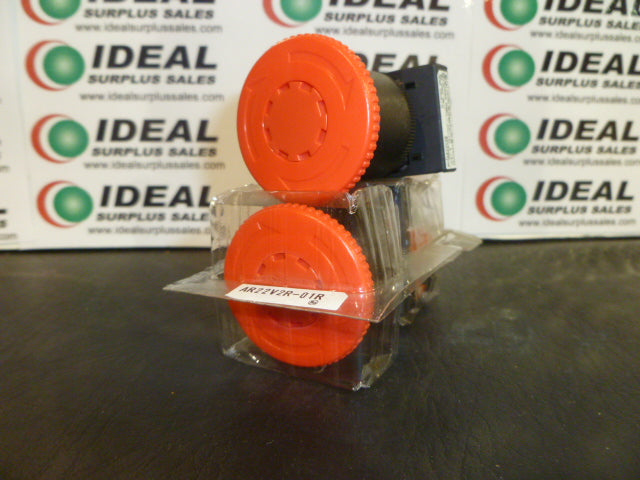 FUJI ELECTRIC - AR22V2R-01R SWITCH: PUSH BUTTON SWITCH (""E"" STOP) FU – Ideal Surplus