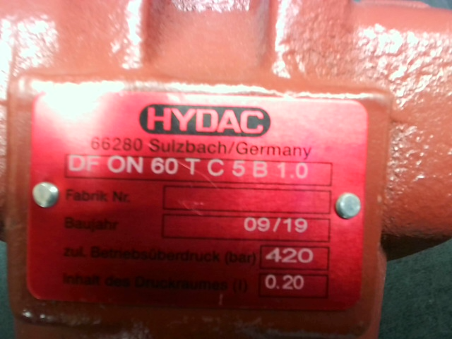 Hydac DF ON 60 T C 5 B 1.0 Pressure Filter for Reversible Oil Flow 3/4 ...