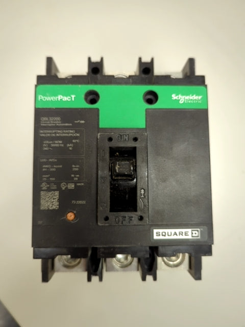 Square D QBL32200 PowerPacT 200 Amp 3-Pole 240VAC Circuit Breaker ...