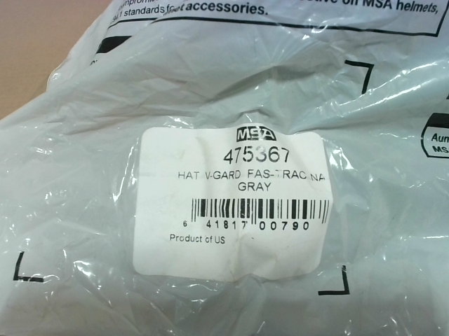 Grainger MSA 475367 Type 1 V-Gard Gray Hard Hat with Insert – Ideal Surplus
