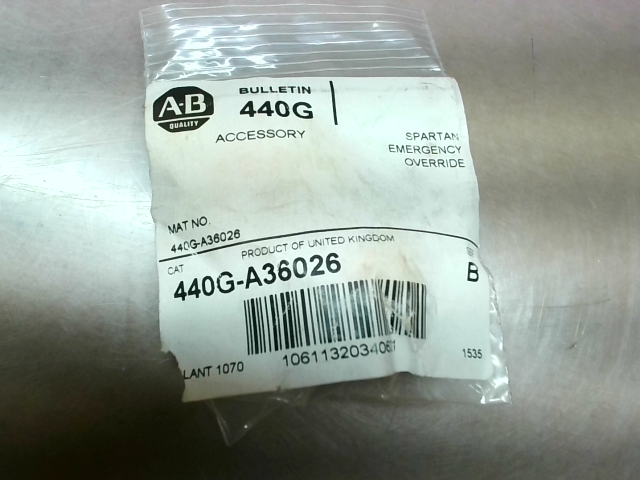 Allen Bradley 440G-A36026 Override Key for TLS-Z GD2 Guard Locking Saf ...
