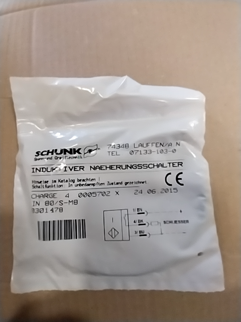 Schunk IN80-S-M8-PNP-0301478 Proximity switch sensor 10-30VDC – Ideal ...