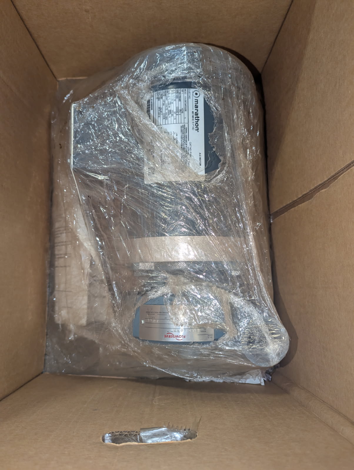 Flowserve SMP-1000 1.25x1x4 Centrifugal Pump with 1HP Marathon AC Moto ...