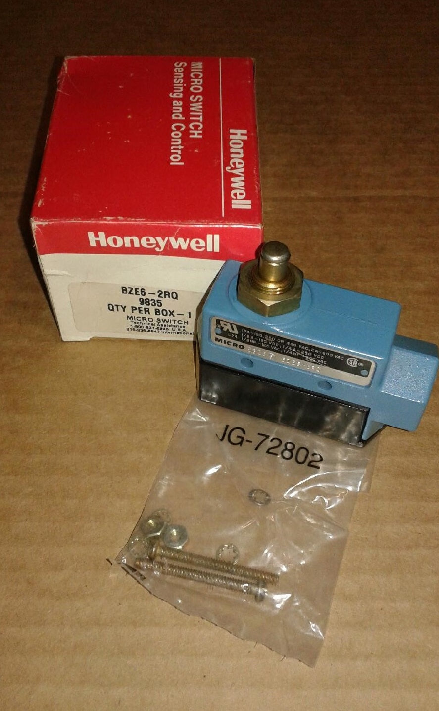 Honeywell Micro Switch BZE6-2RQ Limit Switch – Ideal Surplus
