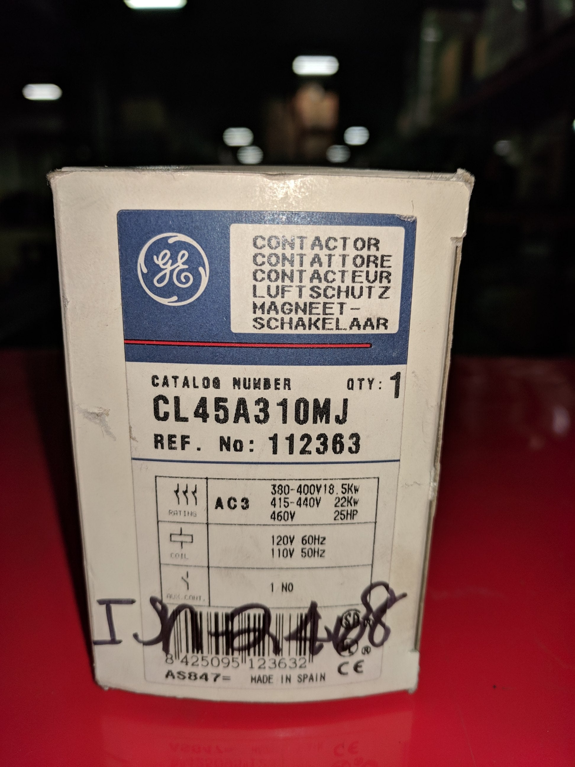 GENERAL ELECTRIC CL45A310MJ CONTACTOR 120VAC COIL – Ideal Surplus