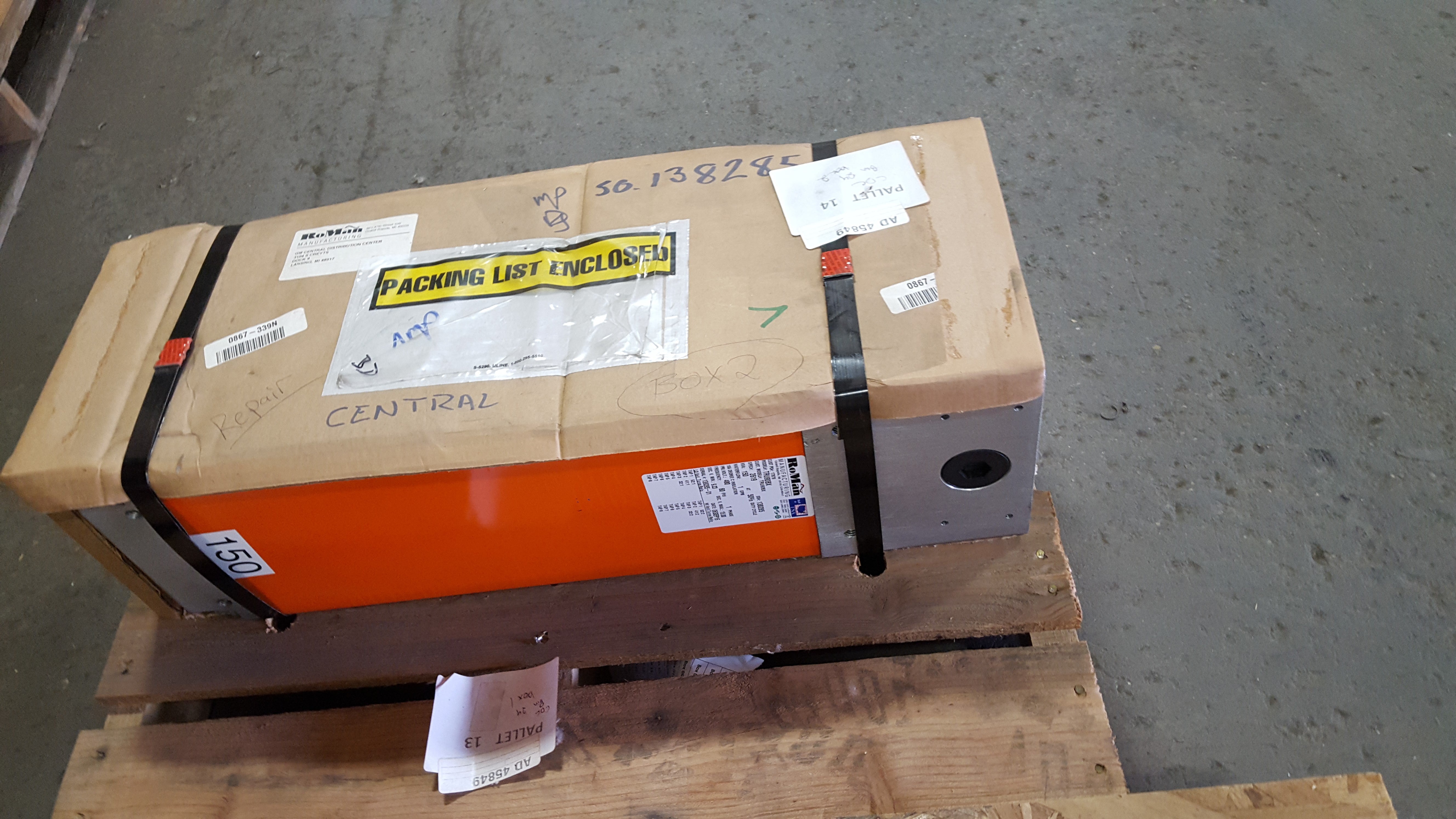 ROMAN MANUFACTURING TRU90BX WELDING TRANSFORMER Repaired – Ideal Surplus
