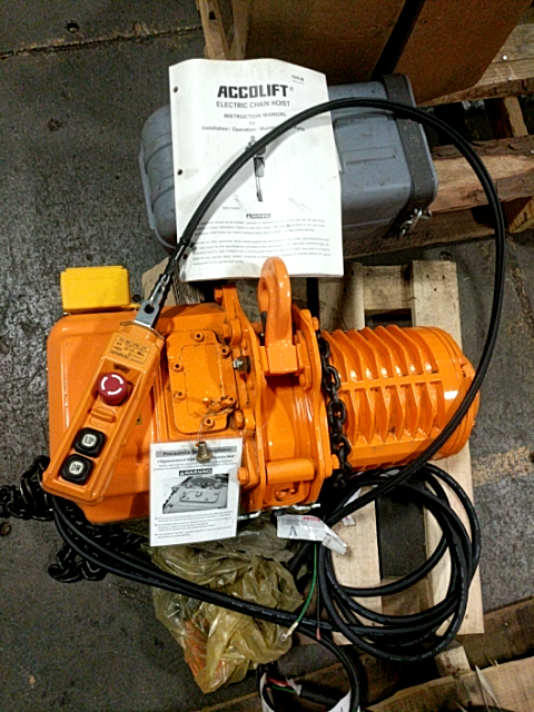 Accolift 1/2 Ton Electric Chain Hoist – Ideal Surplus