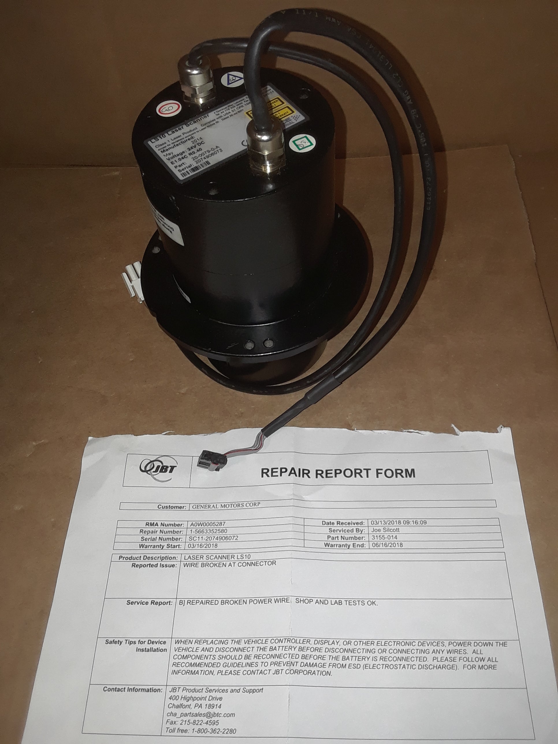 Guidance Navigation LS10 Laser Scanner – Ideal Surplus