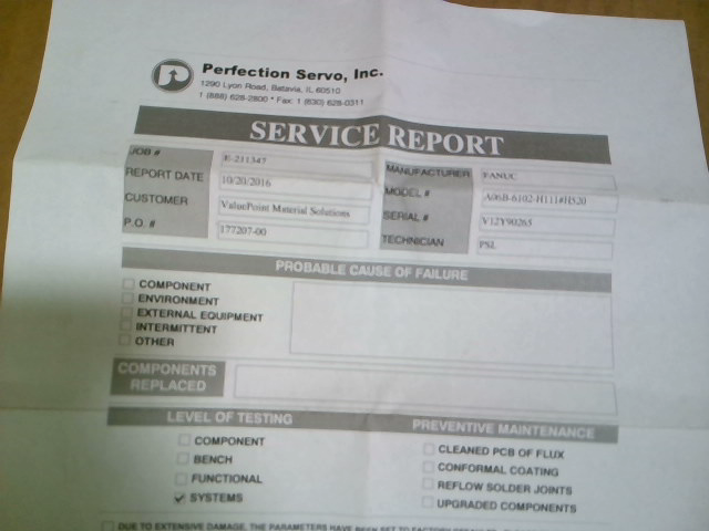 Fanuc A06B-6102-H111#H520 Servo Amplifier – Ideal Surplus