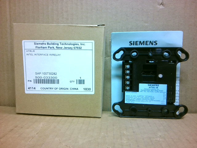 SIEMENS HTRI-R Intel Interface Relay Module Fire Alarm – Ideal Surplus