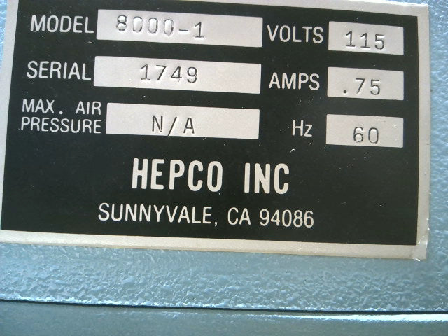 HEPCO 8000-1 Axial Component Cutter and Former – Ideal Surplus