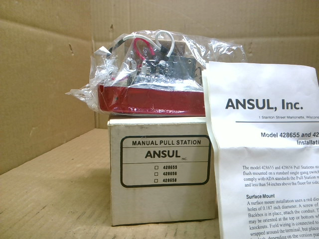 Ansul 428656 Manual Fire Pull Station – Ideal Surplus