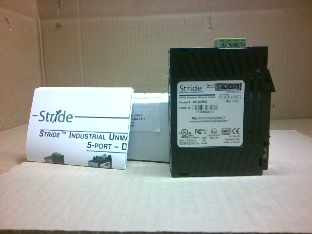 Stride SE-SW5U 5-Port Industrial Ethernet Switch 70mA @ 30VDC, – Ideal ...