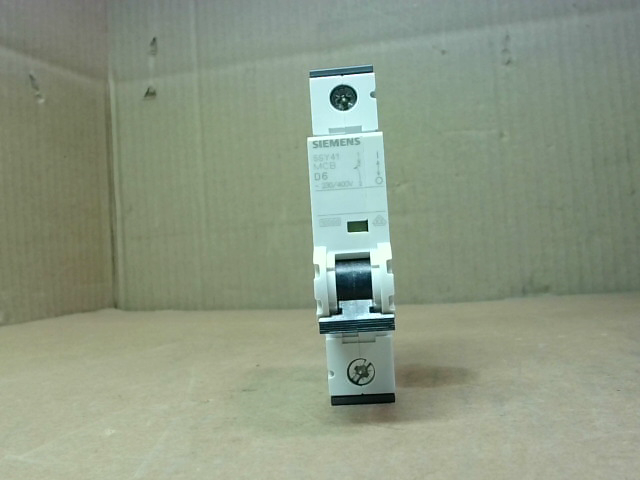 Siemens 5SY4 106-8 Miniature Circuit Breaker, 6Amp, Single Pol – Ideal ...