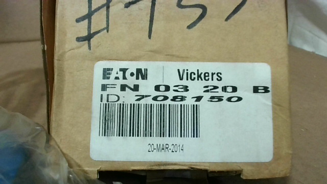 Vickers Eaton FN 03 20 B Flow Control Valve – Ideal Surplus