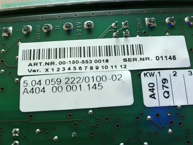 Kuka Controls DN Scanner 00-150-553 0018 Scanner Circuit Board – Ideal ...