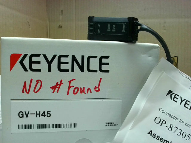 Keyence GV-H45 Digital CMOS Laser Sensor Short Distance Type – Ideal ...