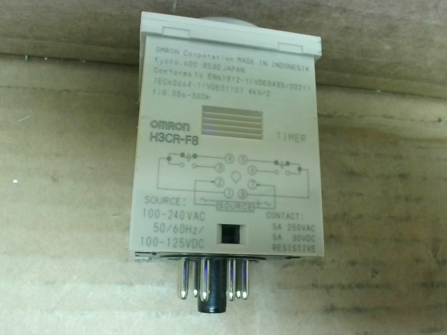 Omron H3CR-F8 Single Function Timing Relay, 100 to 125V DC, 1 – Ideal ...