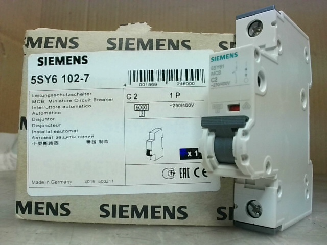 Siemens 5SY6 102-7 Miniature Circuit Breaker 1P – Ideal Surplus