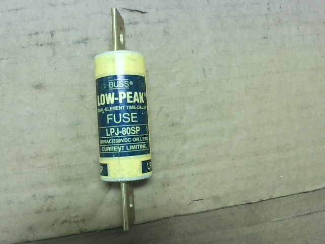 Bussmann LPJ-80SP 80A Time Delay Fuse 600V Class J Dual Element – Ideal ...