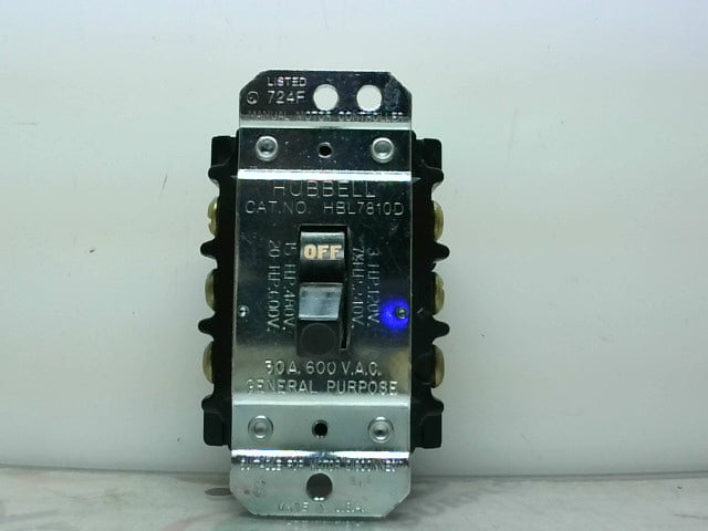 Hubbell HBL7810D Disconnect Switch 30A 600V 3 Phase – Ideal Surplus