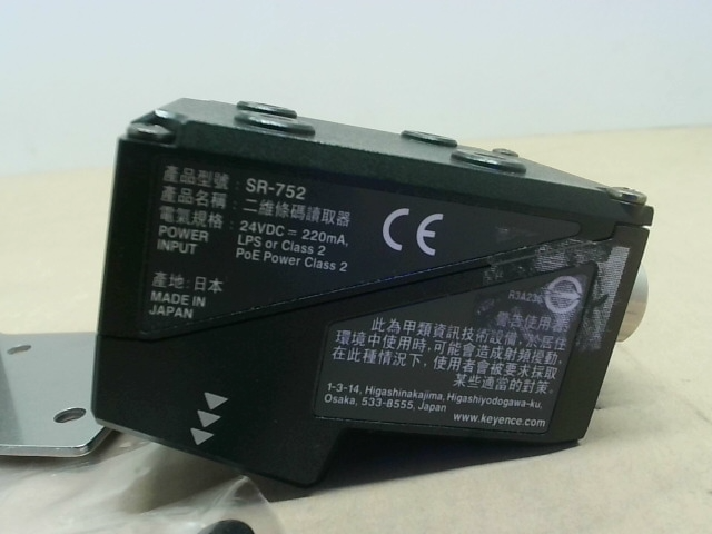 Keyence SR-752 Ethernet Compatable 2D Code Reader 24VDC 220mA – Ideal ...