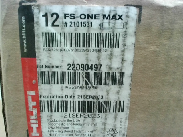 HILTI 2101531 FS-ONE MAX Firestop Sealant 12-Pack – Ideal Surplus