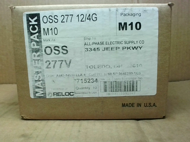 Reloc OSS 277 12/4G M10 Reloc Splitter Splice (10 PCS) Factory Sealed ...