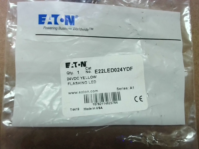 Eaton E22LED024YDF 24V DC Yellow Flashing LED Factory Sealed – Ideal ...