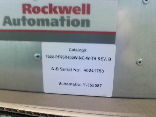 Rockwell Automation 1000-PF80R400W-NC-W-TA Resistor Rev B Seria – Ideal ...