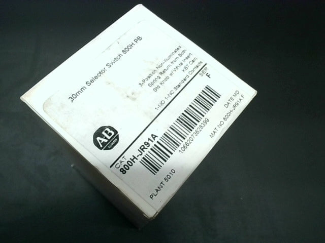 Allen Bradley 800H-JR91A Selector Switch Unit SerF 3 Position N Factor ...