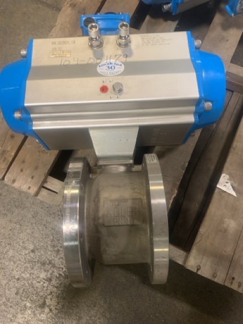 Adler APM287SE Rack & Pinion Actuator W/ 4" Ball Valve w/ Limit Switch ...