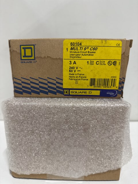 Square D Merlin Gerin 60104 Multi 9 C60 3A Circuit Breaker – Ideal Surplus