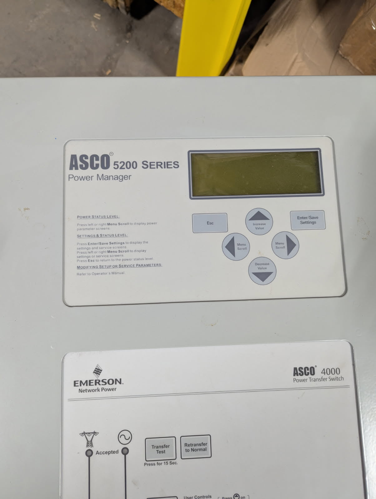 Asco 4000 Series Group 5 Automatic Transfer Switch 200A 480V 3PH D04AT ...