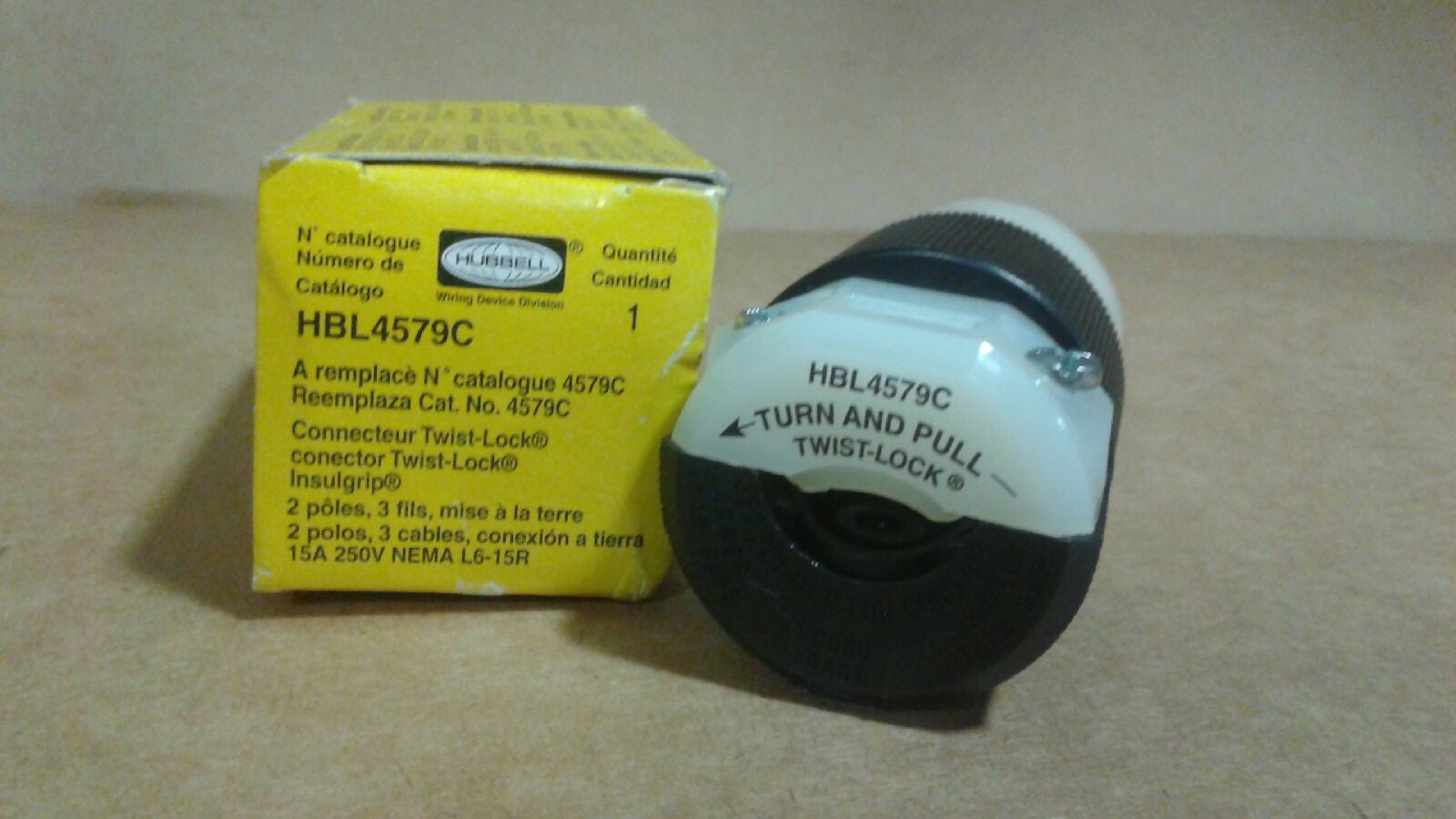 Hubbell HBL4579C Connector Body Twist Lock Insulgrip – Ideal Surplus