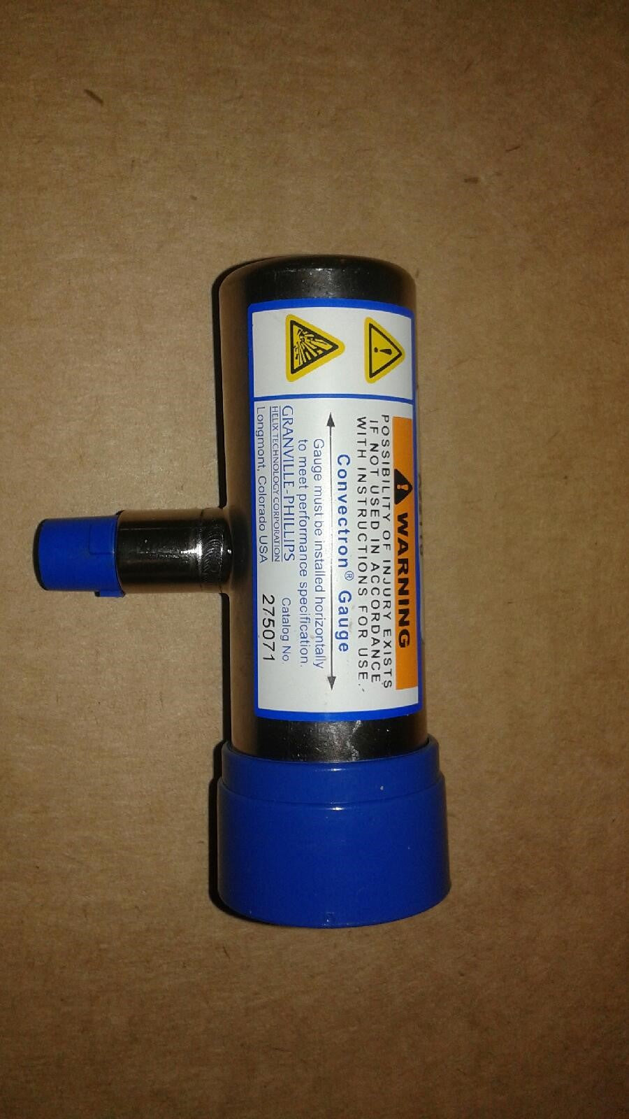 GRANVILLE PHILLIPS 275071 CONVECTRON GAUGE VACUUM PRESSURE SENSOR ...