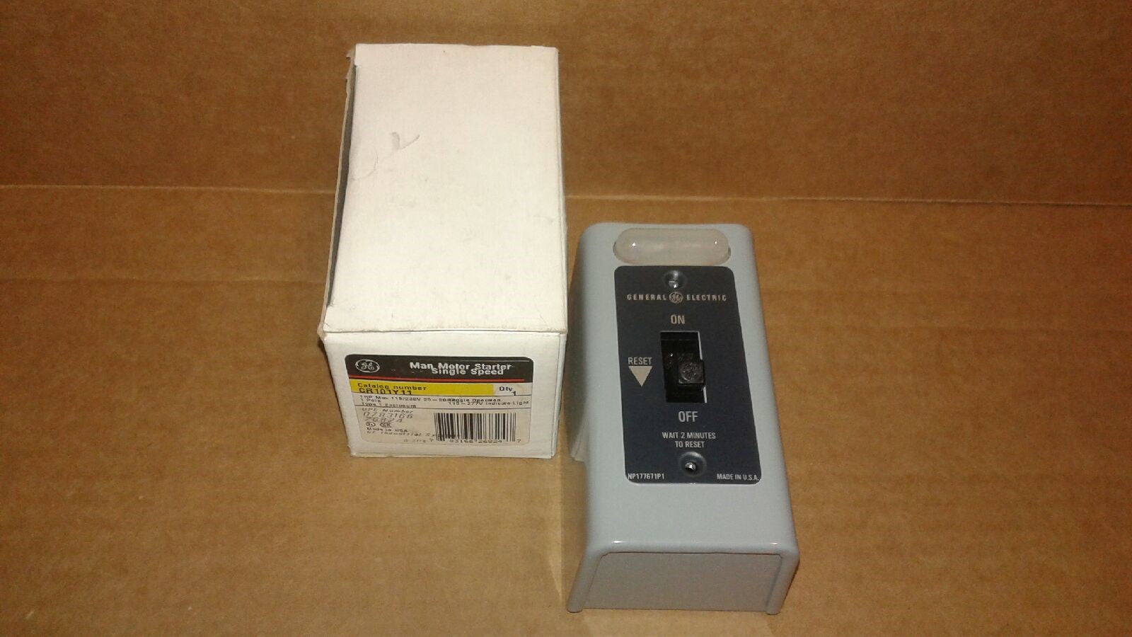 GE CR101Y11 Manual Motor Starter Single Speed 1 HP – Ideal Surplus