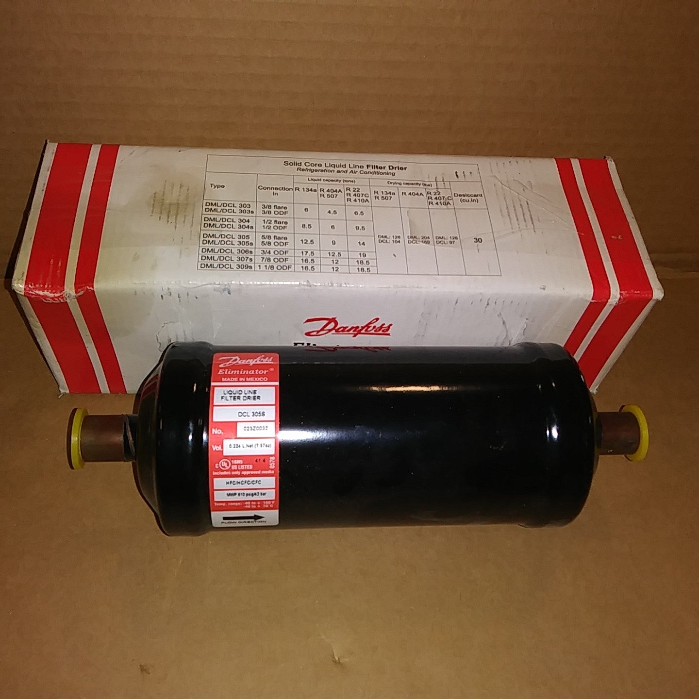 Danfoss DCL 305S Liquid Line Filter Dryer – Ideal Surplus