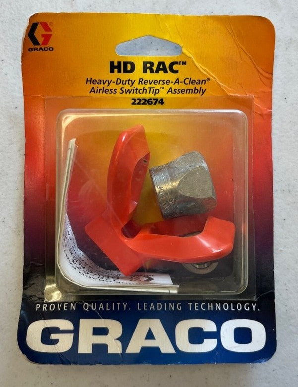 Graco 222674 HD RAC Heavy Duty Reverse-A-Clean Airless Spray Tip Assem ...
