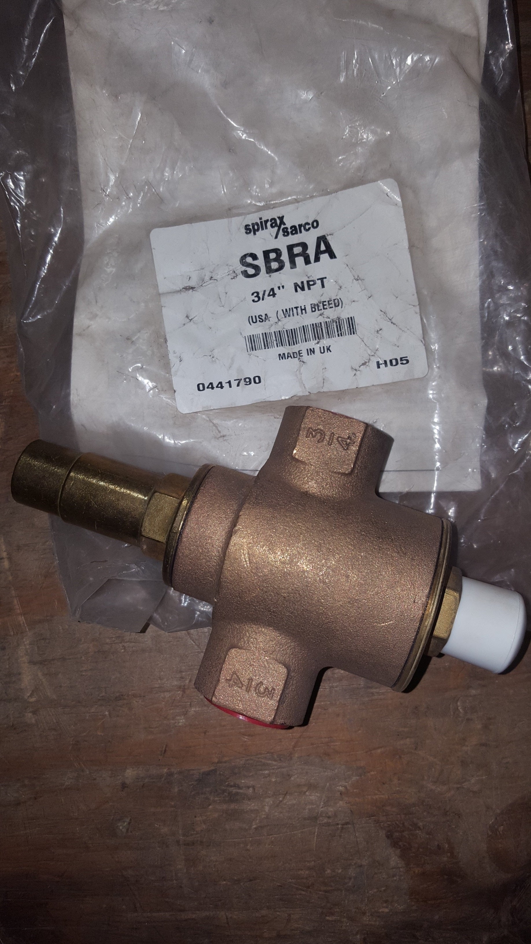 Spirax SBRA Brass Valve 3/4" Npt w/ Bleed – Ideal Surplus