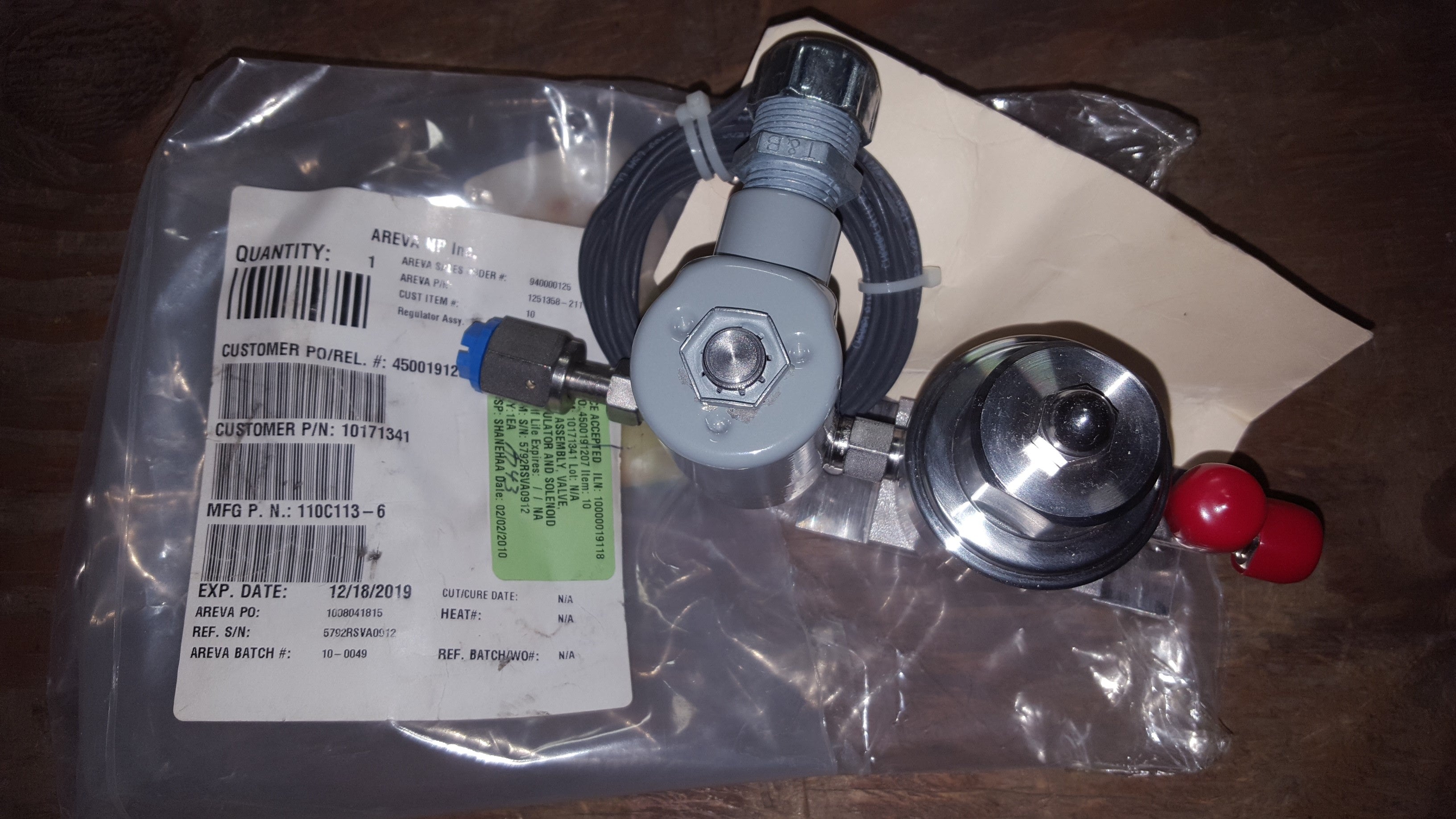 Meggitt Safety Systems 110C113-6 Regulator – Ideal Surplus
