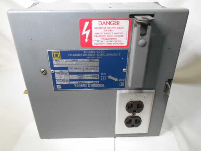 Square D SK5271T Transformer Disconnect 600VAC 50/60Hz – Ideal Surplus