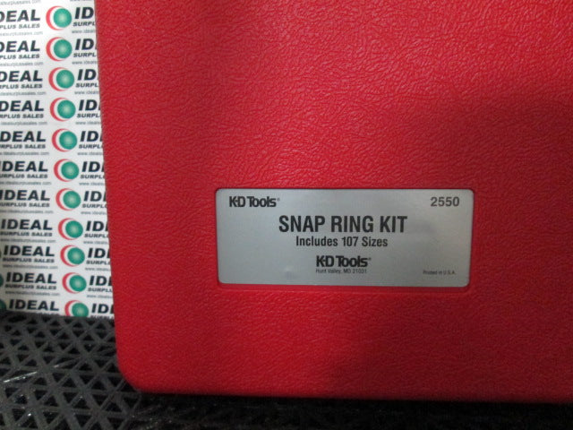 KIT, KD TOOLS 2550, 107 SIZE SNAP RING KIT – Ideal Surplus