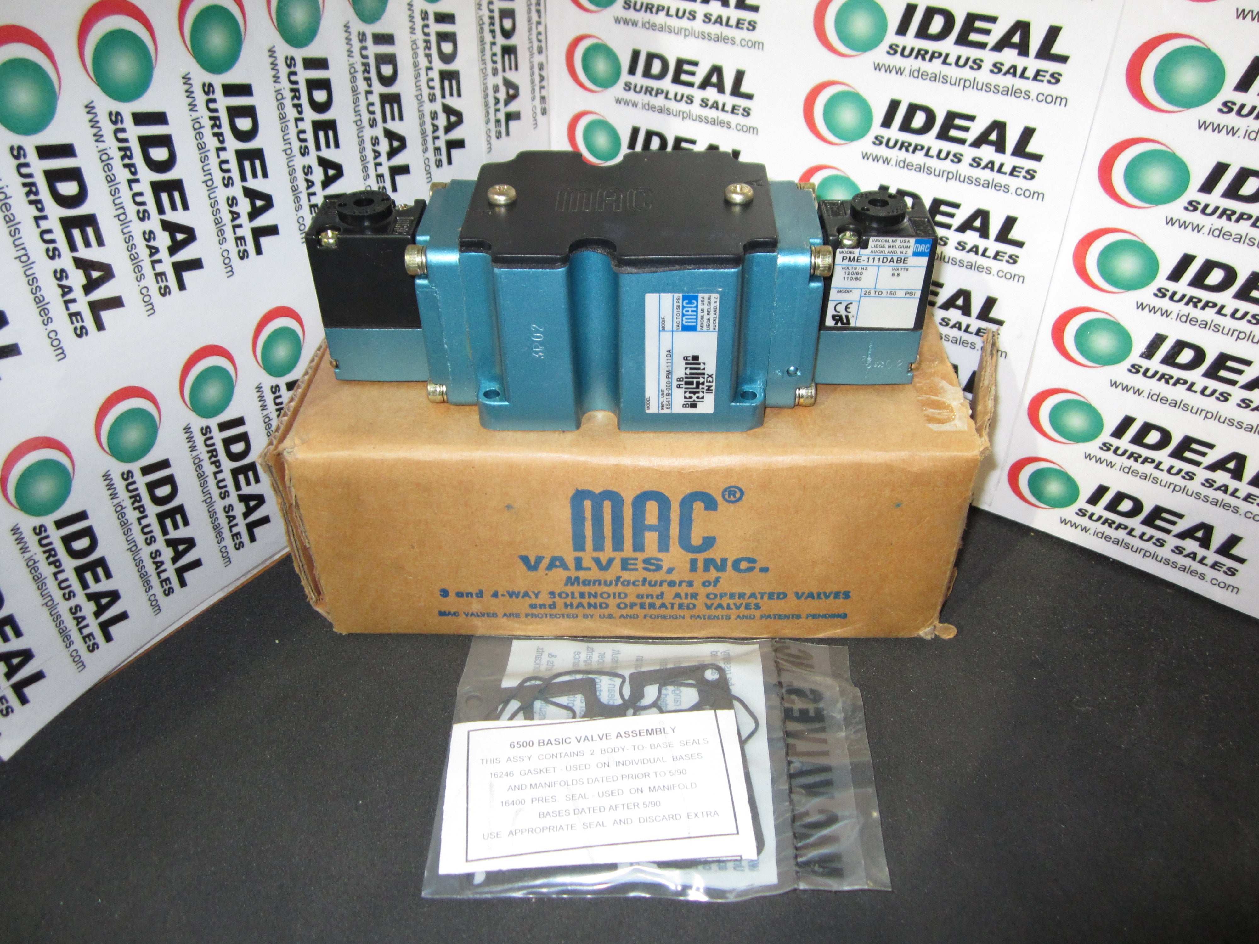 MAC, 6541B-000-PM-111DA - VALVE: DOUBLE SOLENOID AIR VALVE – Ideal Surplus