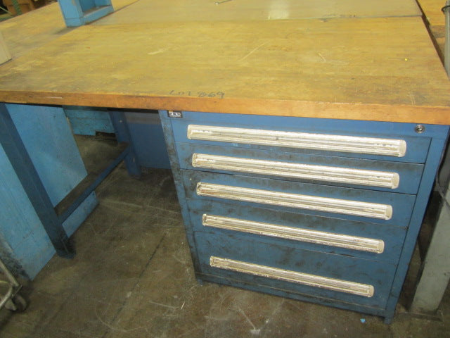 CABINET, WORKBENCH - STANLEY, 869 - WORK BENCH WITH 5 DRAWER STORAGE C ...