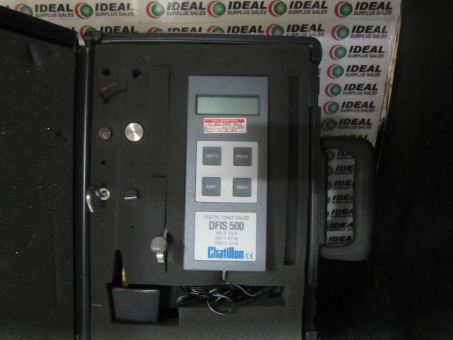 CHATILLON, DFIS 500 - DIGITAL FORCE GAUGE PUSH PULL TESTER – Ideal Surplus