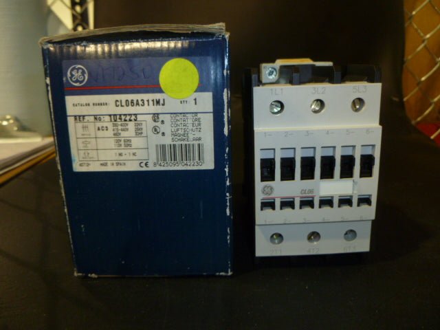 GENERAL ELECTRIC CL06A311MJ CONTACTOR 30AMP POLE 460V COIL 120V60/110V ...