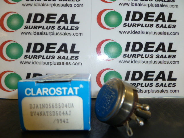 CLAROSTAT - JA1N056S504UA POTENTIOMETER: TYPE J, 500K OHM – Ideal Surplus